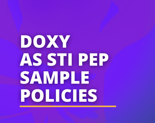 Doxy and STI PEP Sample Policies